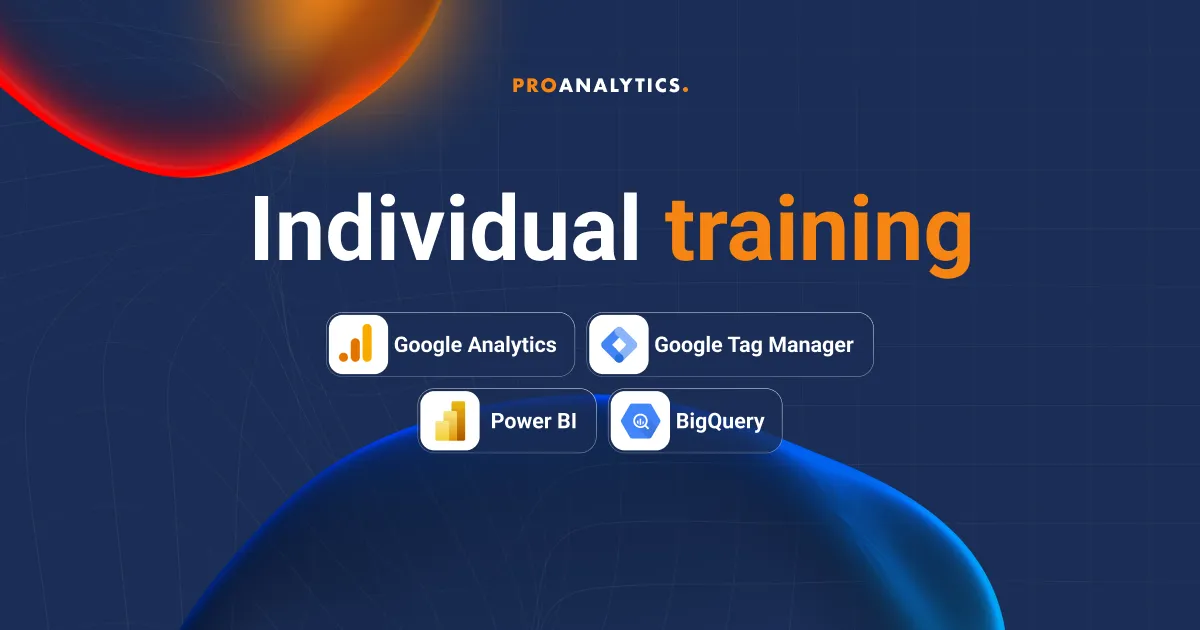 Individual training on web analytics | PRO ANALYTICS | PRO ANALYTICS