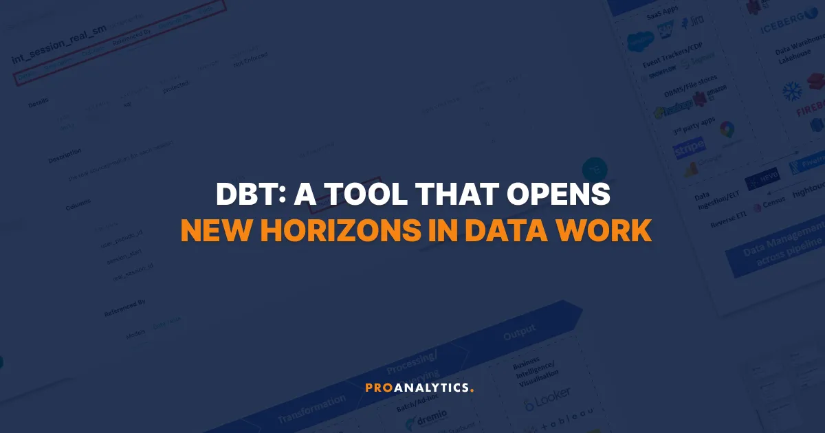 Data Build Tool (DBT): The Key to Efficient Data Management | PRO ANALYTICS