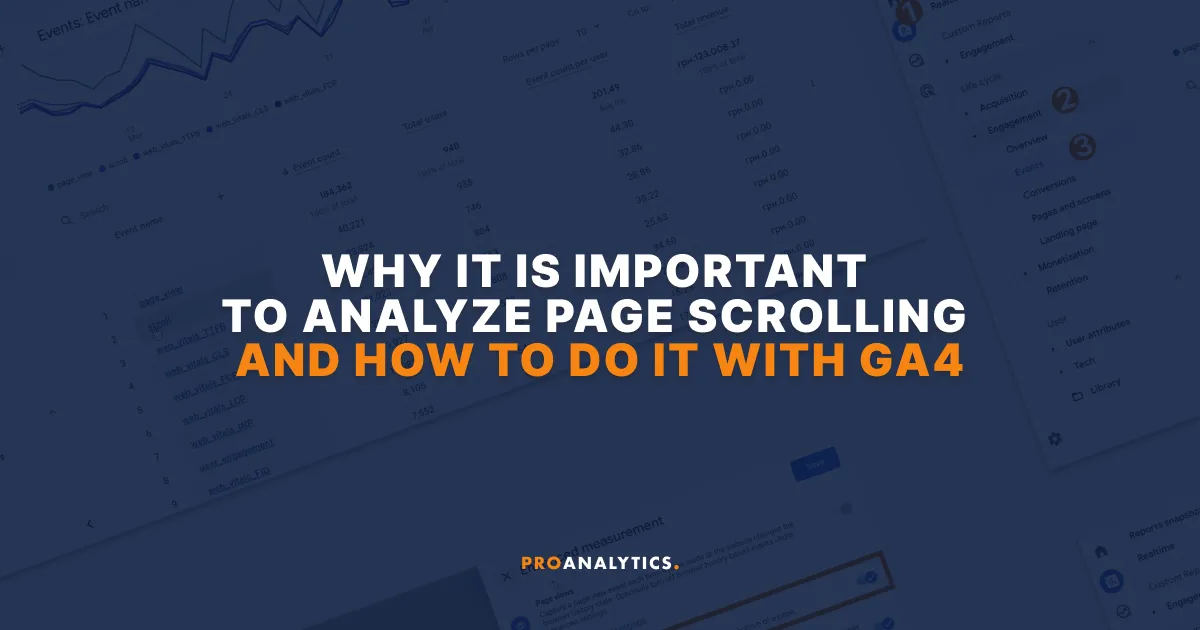 How to analyze page scrolling through GA4, setting Scroll Depth in Google Analytics 4 ...