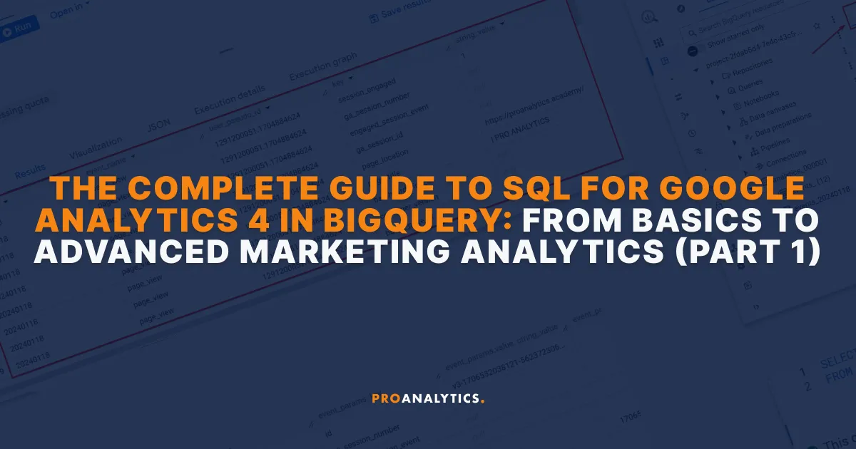 SQL for Google Analytics 4 in BigQuery: Architecture, Core Operators, and GA4 Report ...